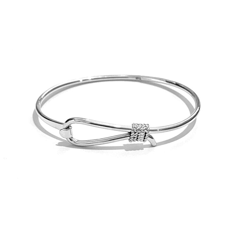 LOOP AND CABLE BANGLE – SILVERSHOP