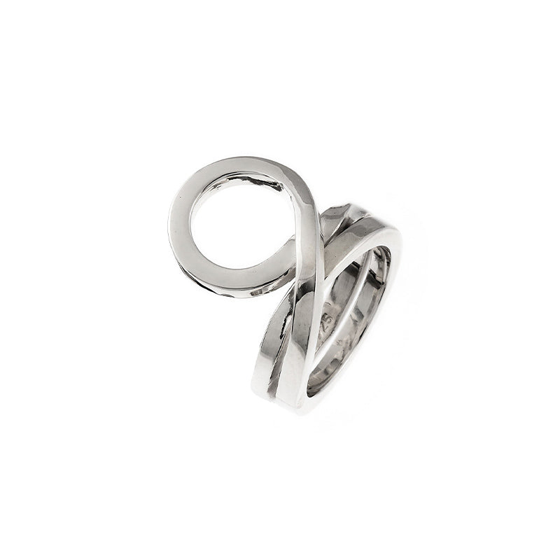 DOUBLE RING WITH LOOP – SILVERSHOP