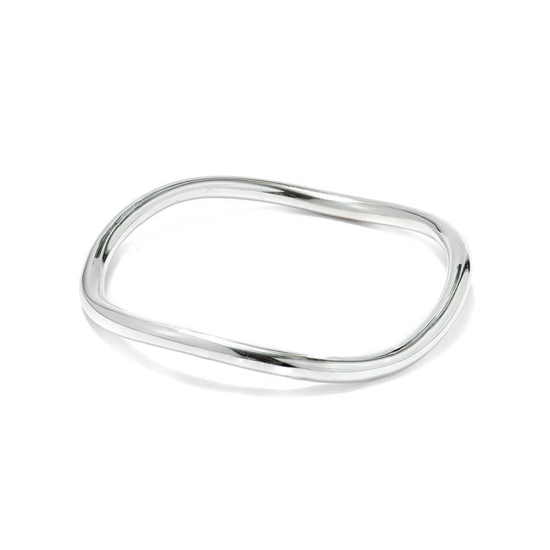 WAVED TUBE BANGLE – SILVERSHOP
