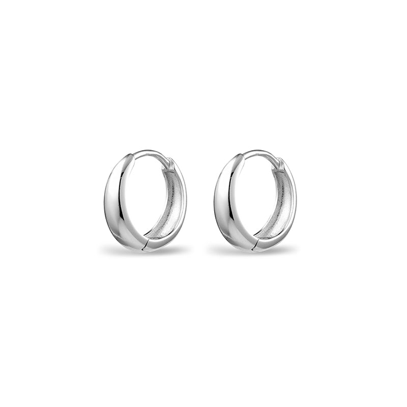 SOLAR FLARE MEDIUM HOOPS – SILVERSHOP