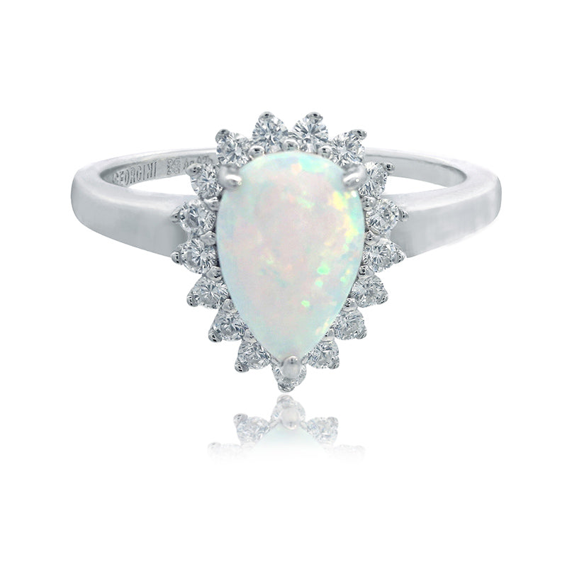 ROZELLE OPAL GLOW RING – SILVERSHOP