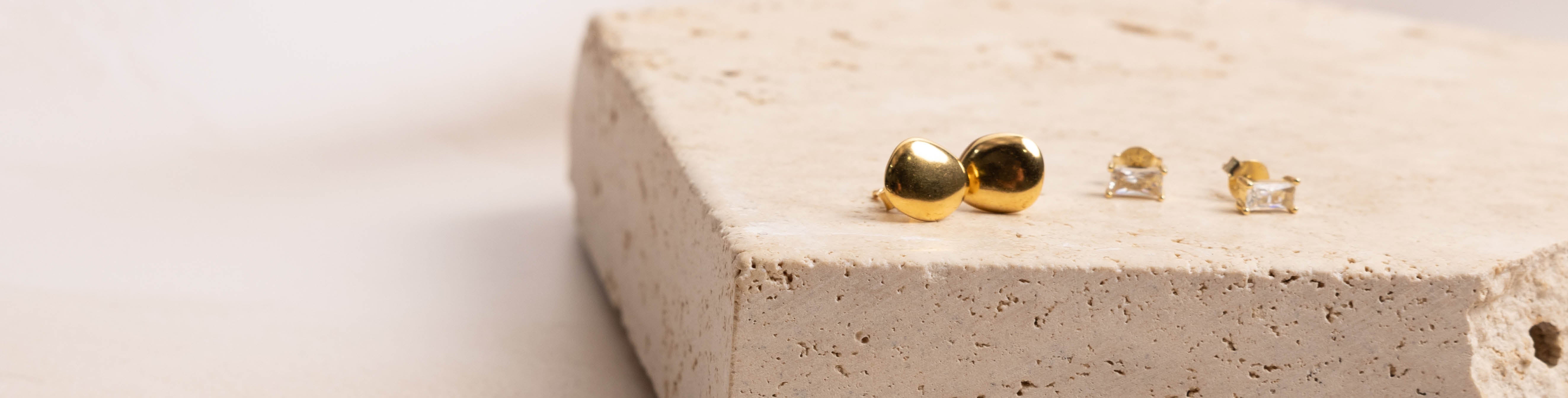 Gold Studs for Women | Silvershop – SILVERSHOP