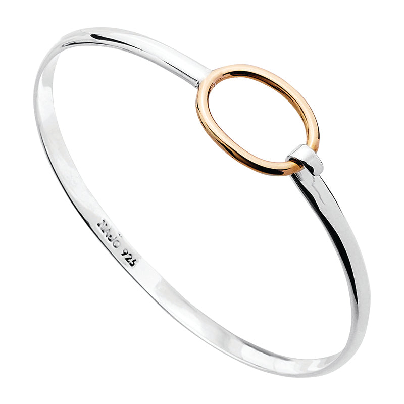 CONEXIÓN TWO-TONE TENSION BANGLE – SILVERSHOP