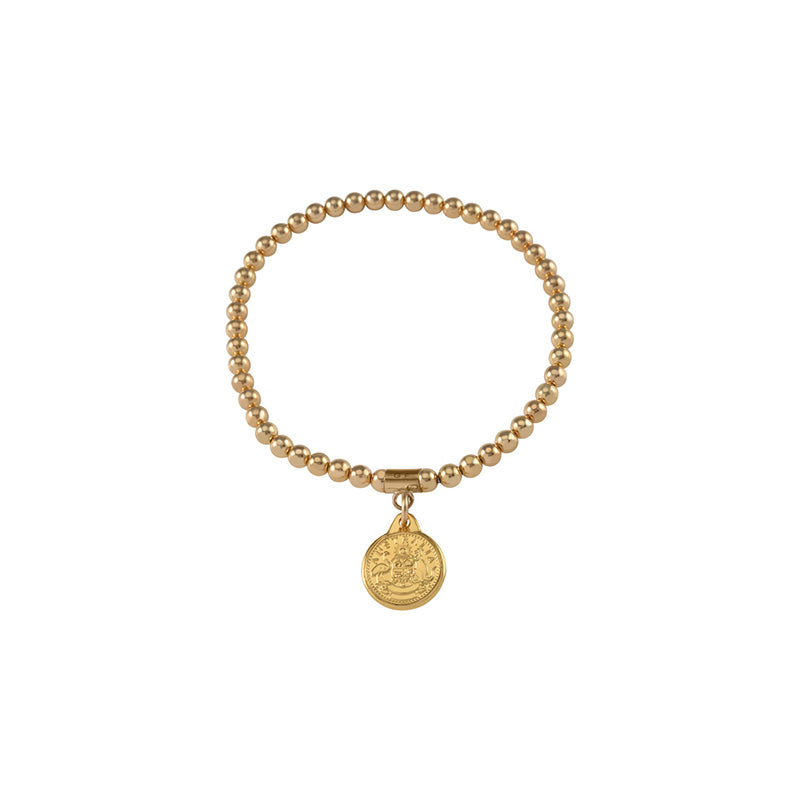 BALL BRACELET WITH TOKEN COIN – SILVERSHOP