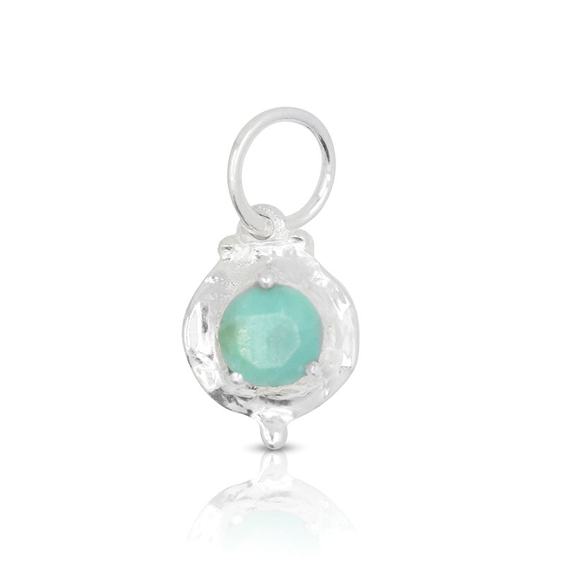 DECEMBER TURQUOISE BIRTHSTONE CHARM – SILVERSHOP
