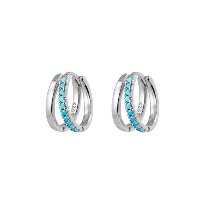 DOUBLE HOOP HUGGIES – SILVERSHOP